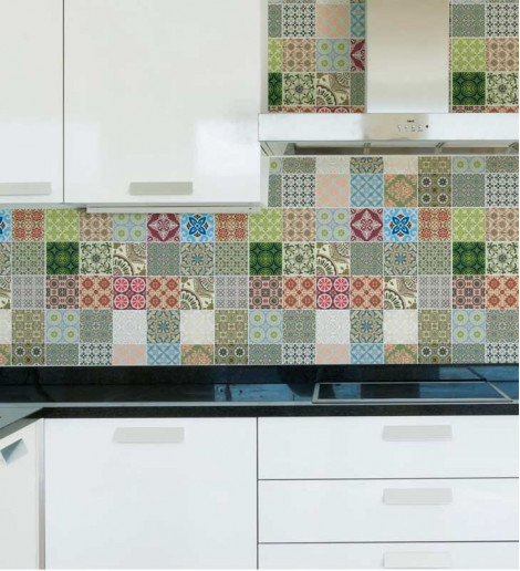 Adesivo para Azulejo Patchwork